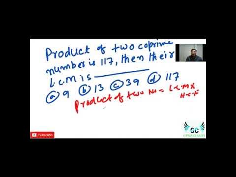 PRODUCT OF TWO COPRIME NUMBER IS 117 FIND L.C M#L.C.M/H.C.F#BASIC MATH#TRICKY MATH#GAYAS CLASSES ...