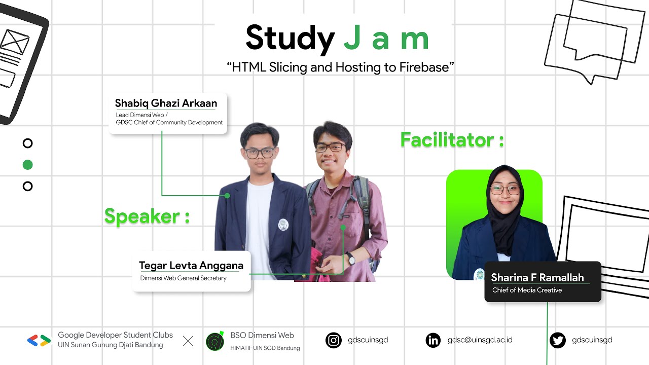 Study Jam : HTML Slicing and Hosting to Firebase - YouTube