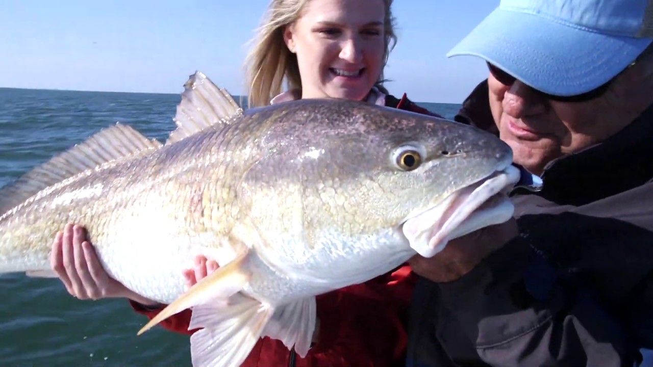 Miss Louisiana Meagan Crews Catches Giant Redfish! - YouTube