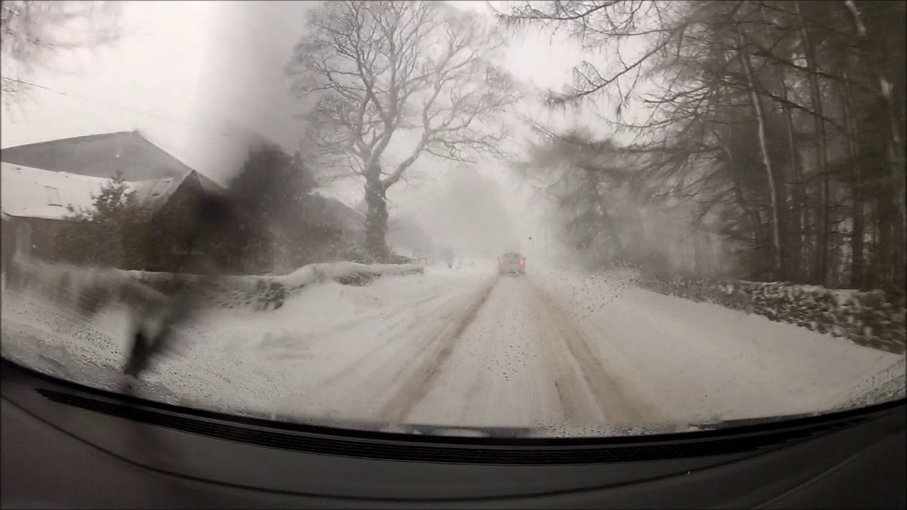 Red Weather Warning Snow Scotland Edinburgh - YouTube