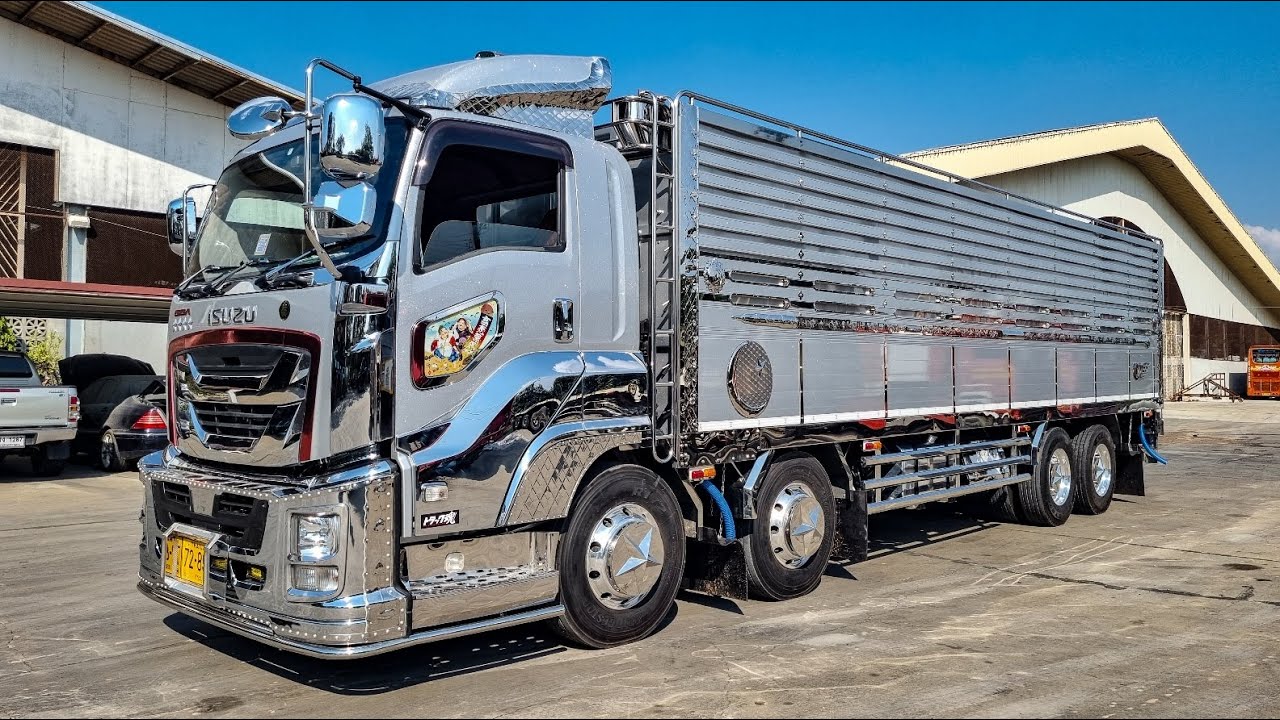 รถวัวคันนี้สุดจัดจริงๆ new Giga 12ล้อแต่งเต็มๆลูกเล่นกระบะเยอะสุดๆ อู่ ...