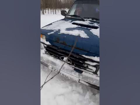 На ниве стащило в сугроб. Резина кама флейм. - YouTube