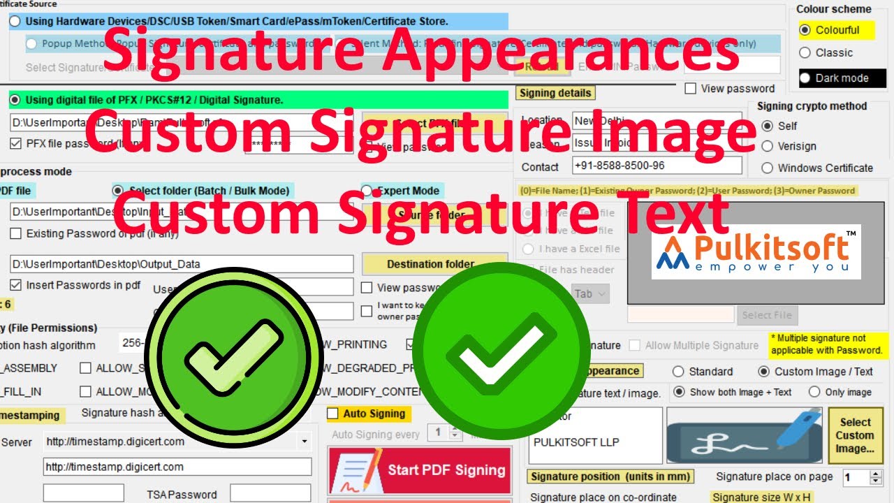 Signature Appearances | Custom Signature Image | PDF Signing Software ...