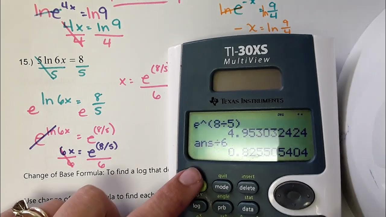 Algebra II: Lesson 9-4b: Common Log Equations Part 2 - YouTube