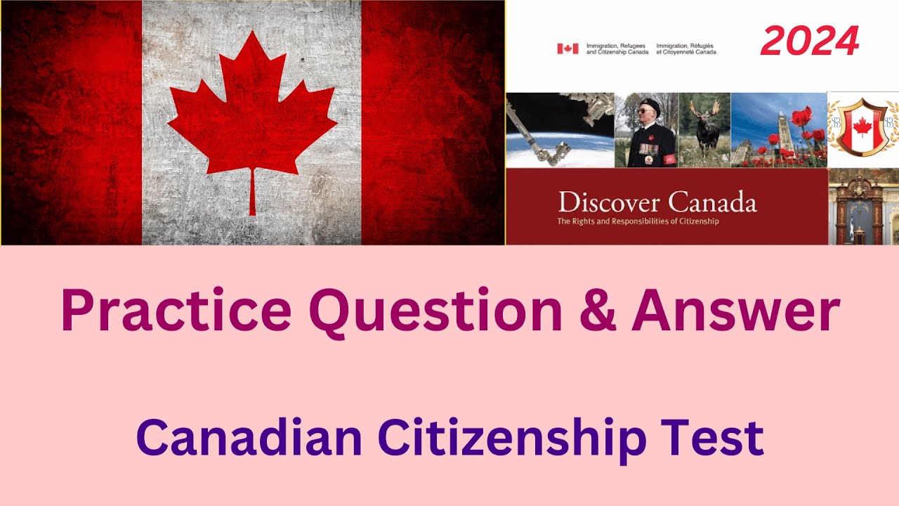 Model MCQ Civics Question for Canadian Citizenship Test Exam. 2024 ...