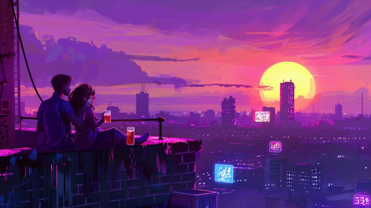 Sunset Rooftop – Lofi Beats for Relaxed Evenings - YouTube