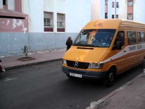 Transport scolaire Maroc (Casablanca) - YouTube