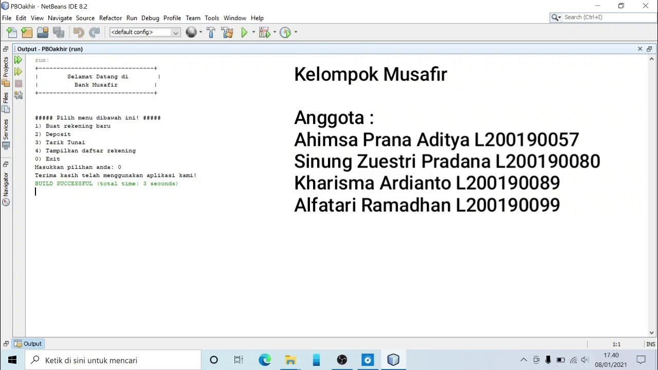 Aplikasi Bank dengan implementasi Java OOP - YouTube