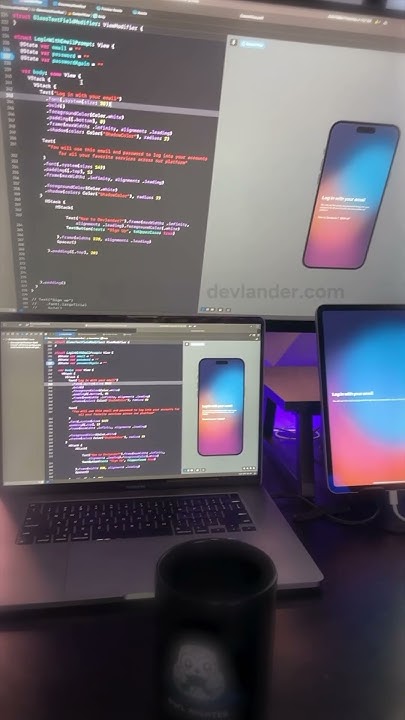 Working On A Swiftui Login Screen Swiftui Buildinpublic Swiftlang Desksetup Youtube