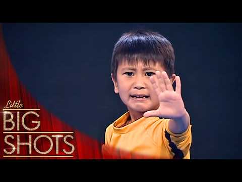 This Young Bruce Lee Lookalike Has The Fastest Hands In The World | Little Big Shots