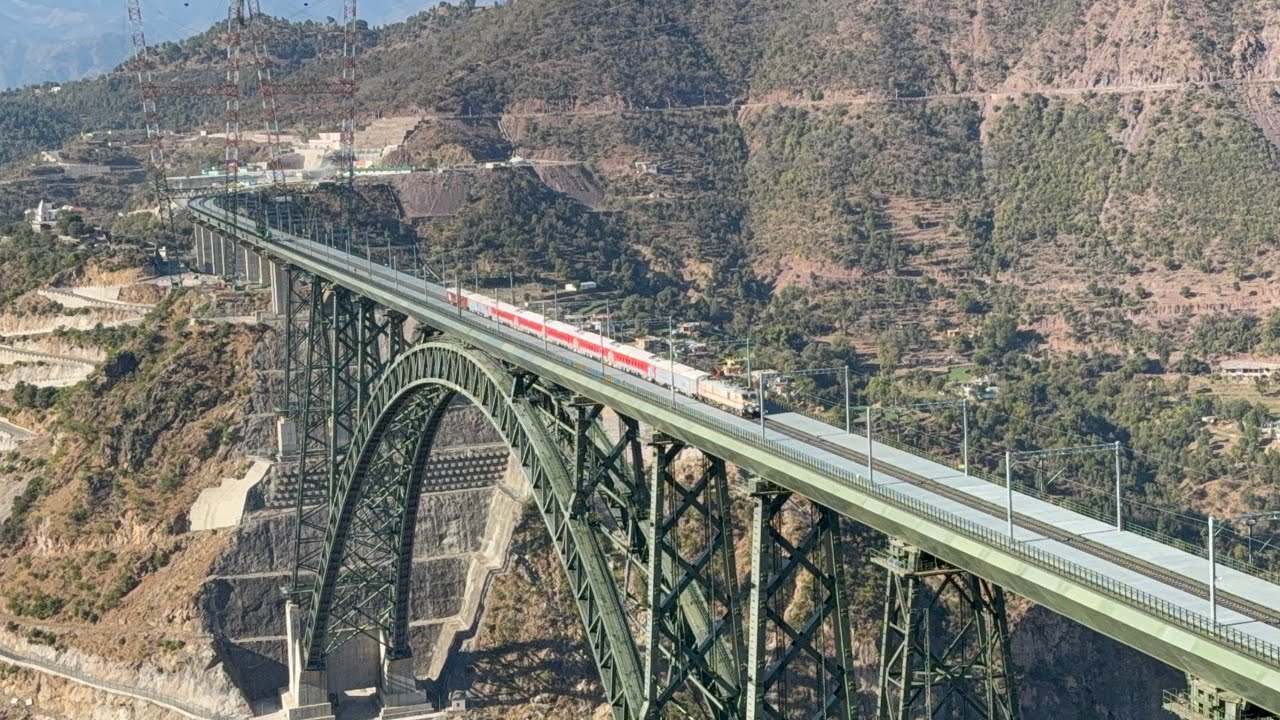 High Speed Trial: Kashmir’s first train crosses World’s highest Chenab ...