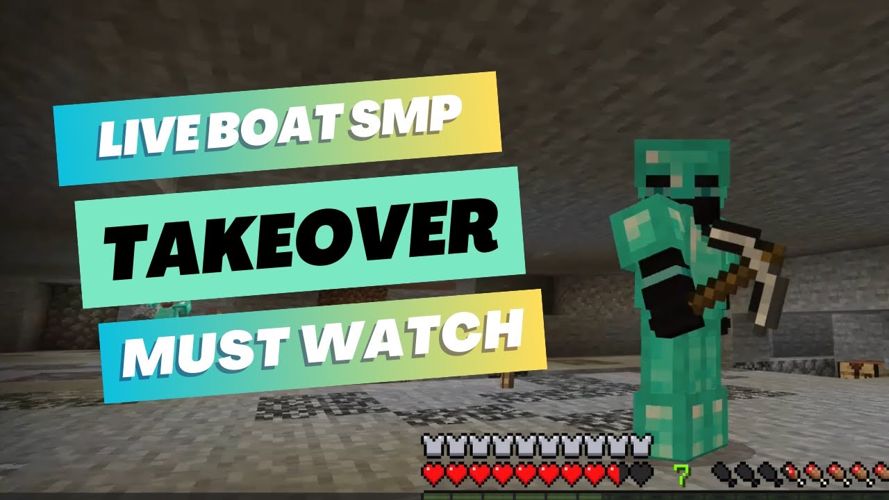Watch me try to takeover Live Boat's SMP - Minecraft playing - YouTube