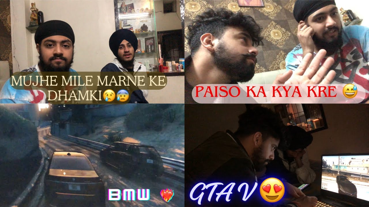 Mile Marne ke dhamki 😢😰// GTA V ke mje😍// BMW // JAI Thakur vlogs - YouTube