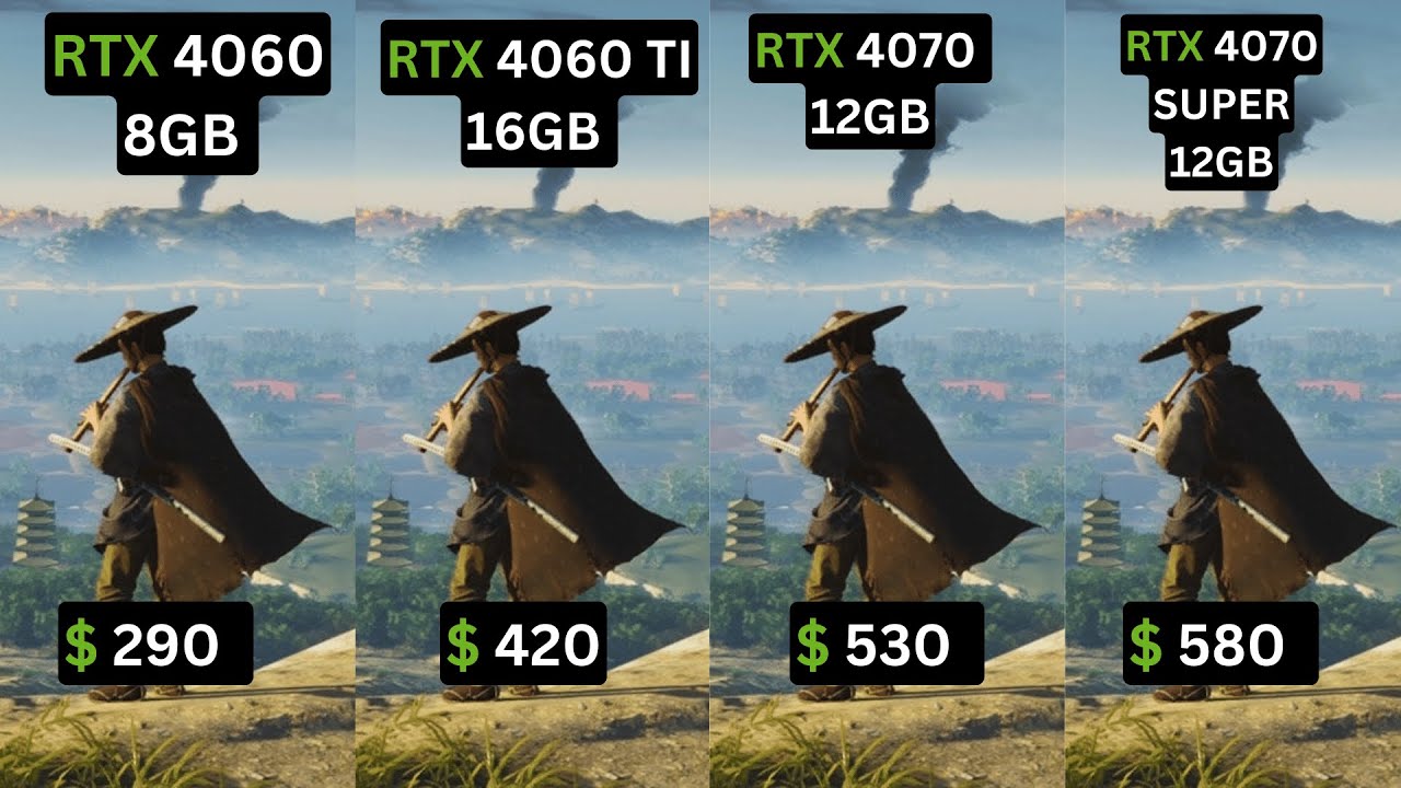 RTX 4060 vs RTX 4060 TI 16GB vs RTX 4070 vs RTX 4070 SUPER - YouTube