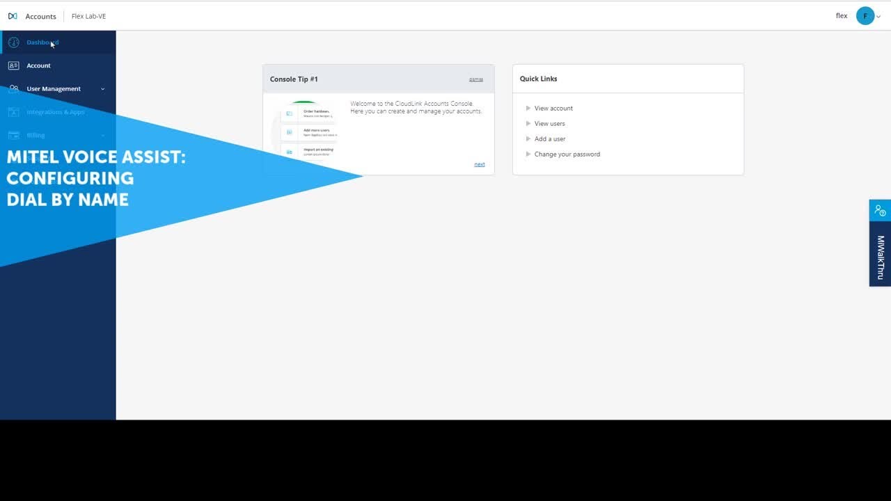 Mitel Voice Assist: Configuring Dial by Name - YouTube