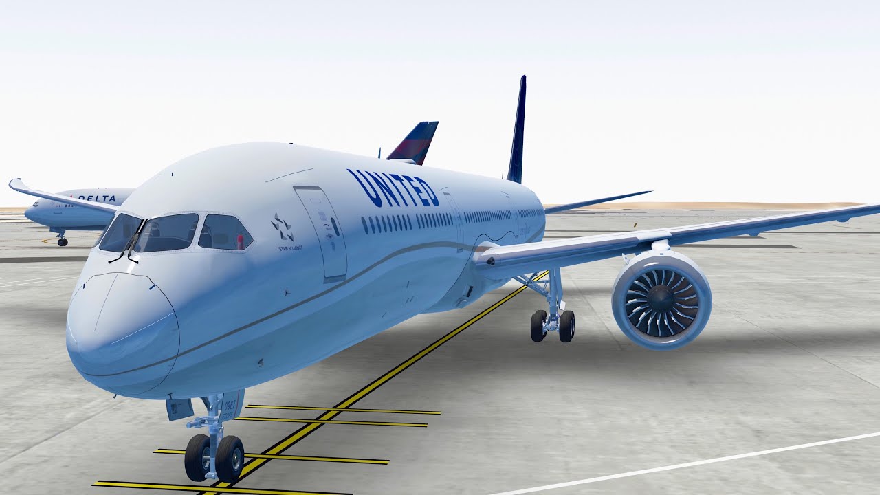 United B787-10, LAX BUSY Traffic Departure - Infinite Flight Training ...