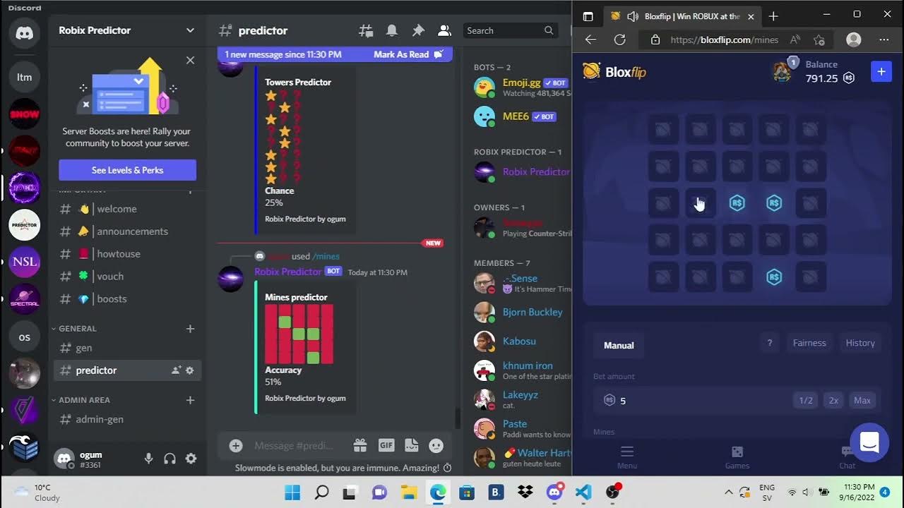 OP + FREE BloxFlip Predictor! [Yoshiko Predictor Showcase] - YouTube