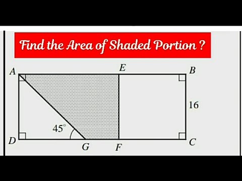 How to find Area of Shaded Portion : - YouTube
