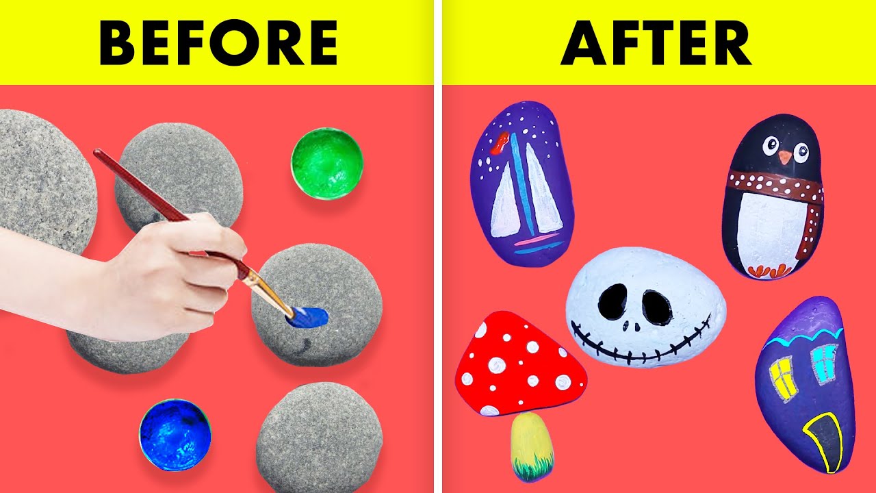 Stone Painting For Kids | Hacks & Crafts - Red Balloon Media - YouTube