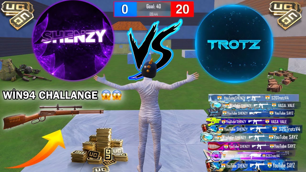 SHENZY VS TROTZ🔥WIN94 CHALLANGE 1M SUBSCRIBES YOUTUBER CHALLENGED ME😱 ...
