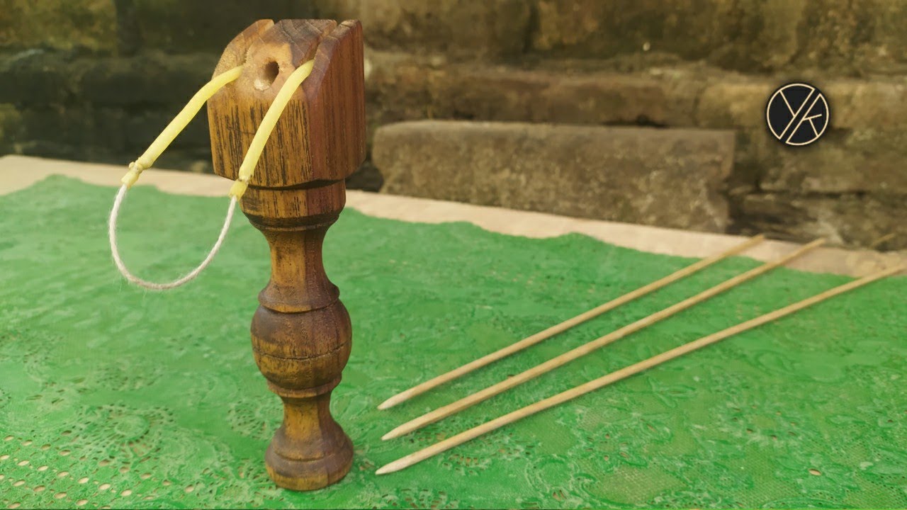 Simple Bow || Arrow slingshot Diy - YouTube
