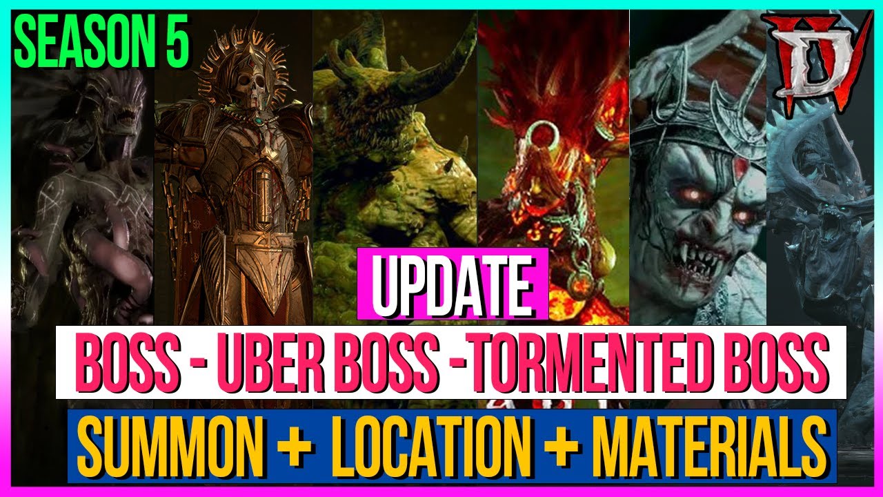 [Diablo 4 - SEASON 5] Tất tần tật về BOSS, UBER BOSS và TORMENTED BOSS ...