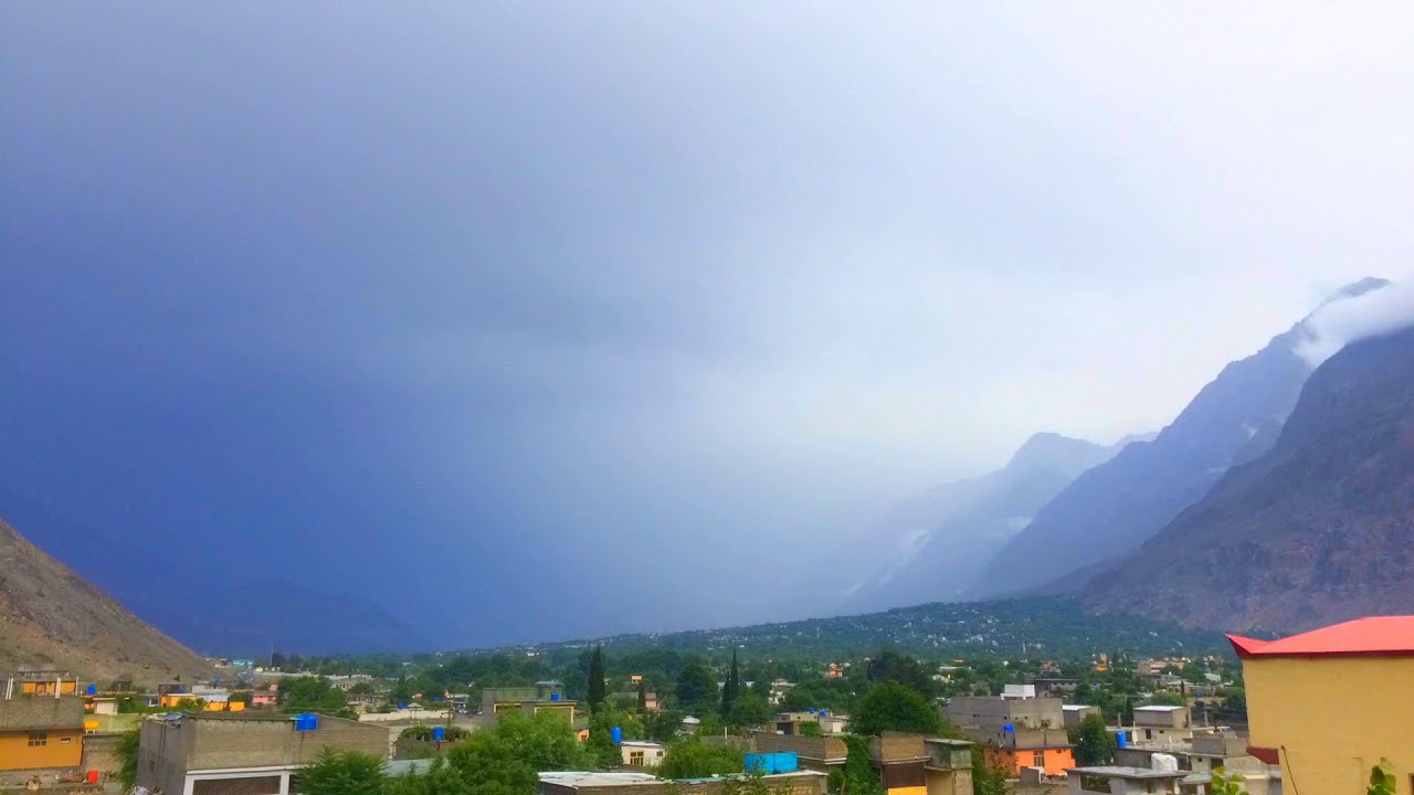 Time lapse of rain in Gilgit - YouTube