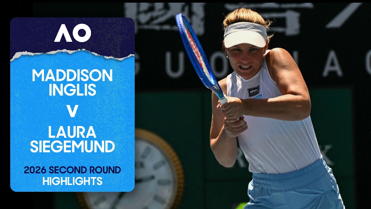 Maddison Inglis v Laura Siegemund Highlights | Australian Open 2026 ...