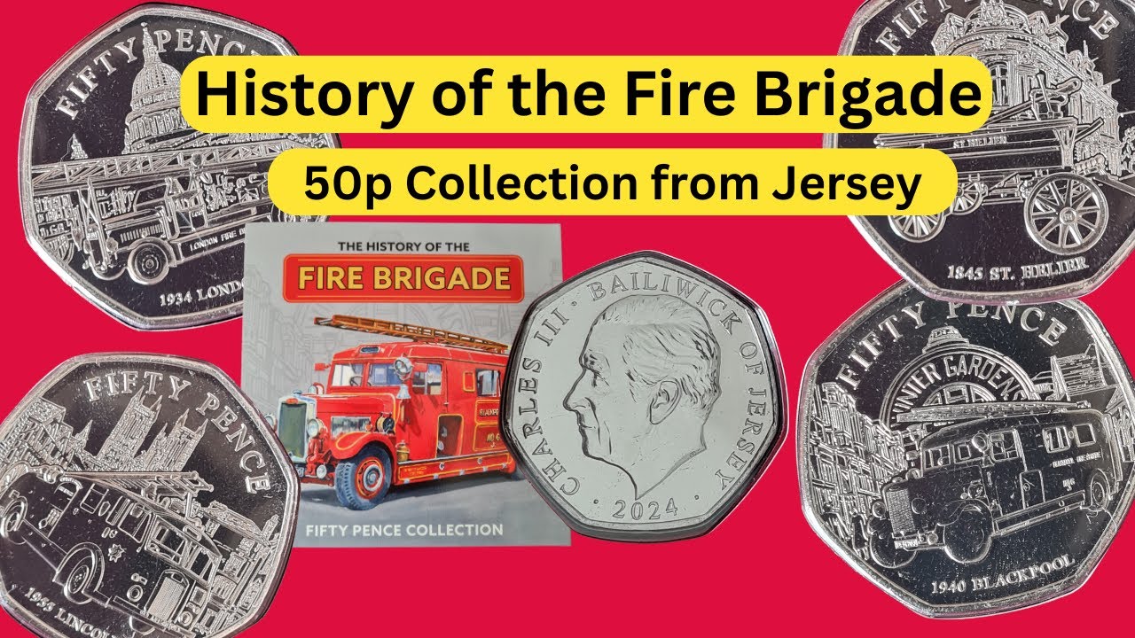 History of the Fire Brigade 50p set #Jersey #coins #50p #firebrigade # ...