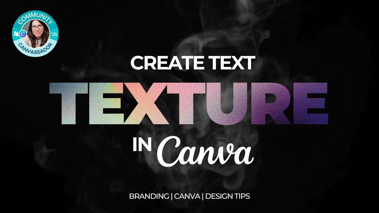 How to create textured text in Canva (easy & aesthetic) - YouTube