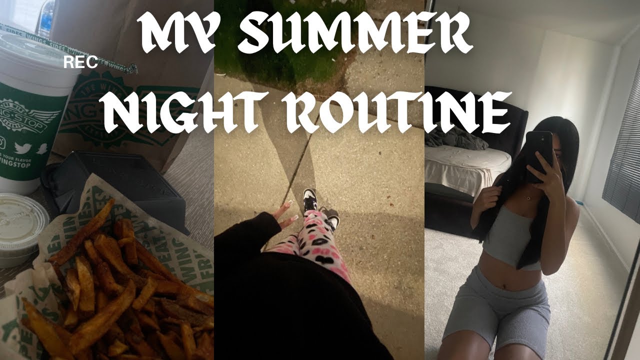 My SUMMER night routine - YouTube