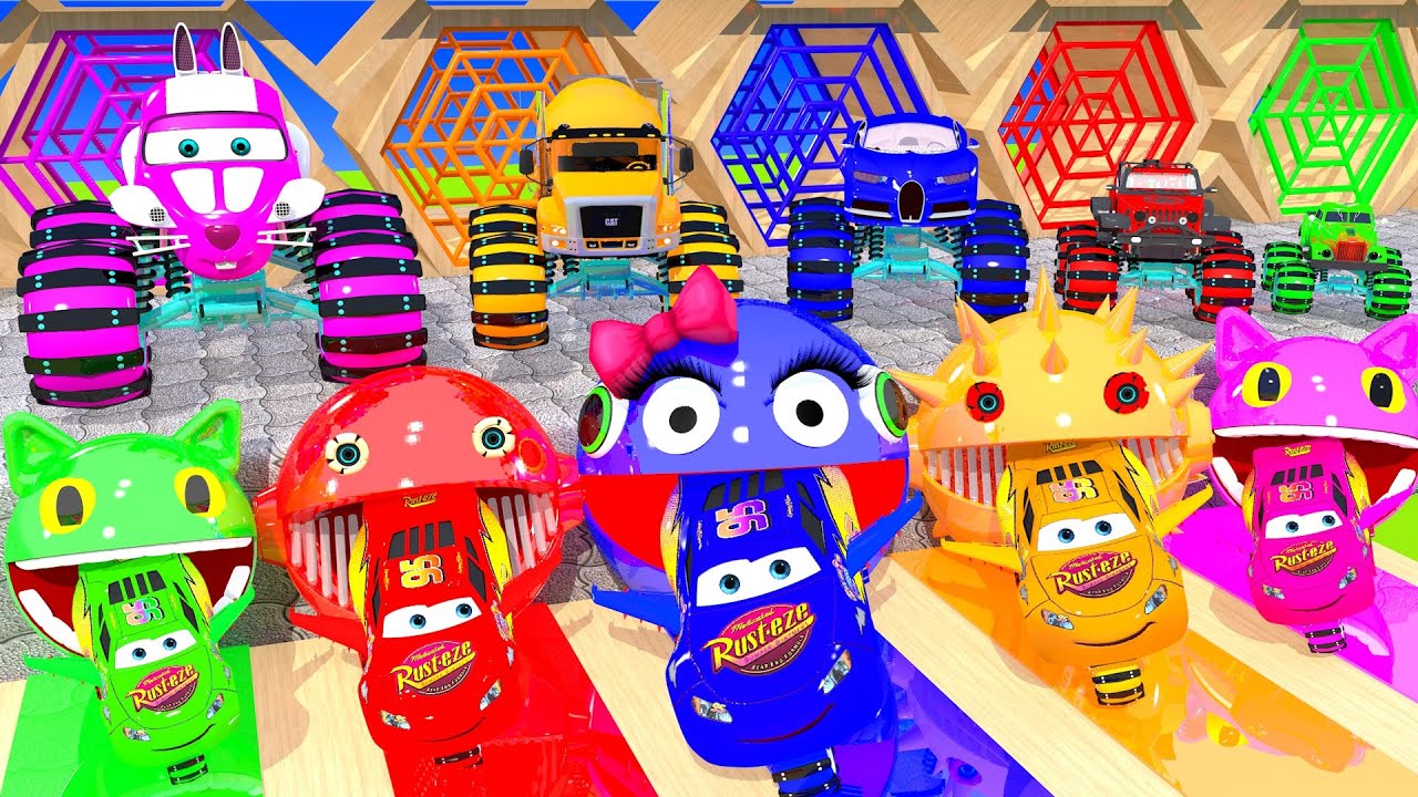 Big & Small: MCQUEEN, TANK TRUCK, TRACTOR, TRUCK, PAC PAC, TANK Cars ...