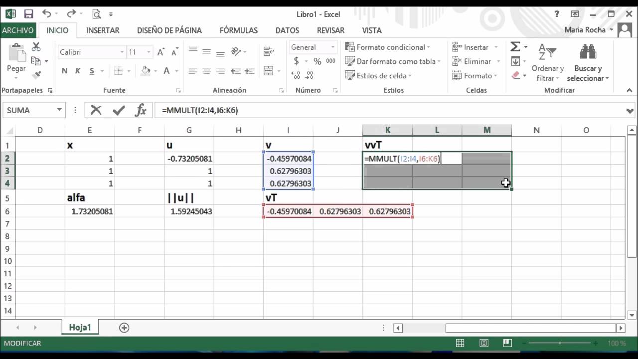 Algoritmo QR matriz 3X3 - YouTube