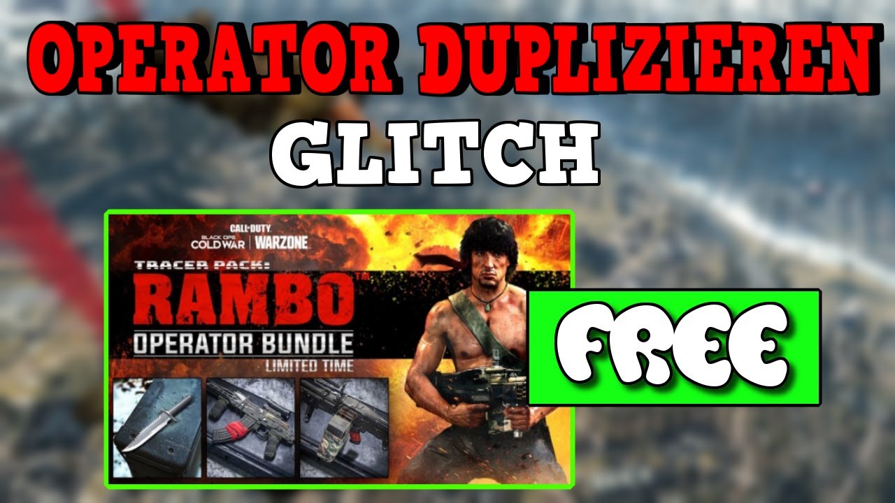 RAMBO KOSTENLOS BEKOMMEN | Operator Duplizieren Glitch, Warzone ALLE ...