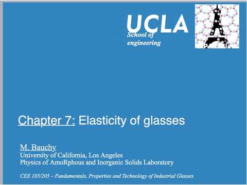 Elasticity of glasses - YouTube