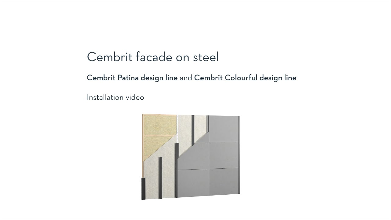 Cembrit UK Facade Boards installation Steel Applications - YouTube