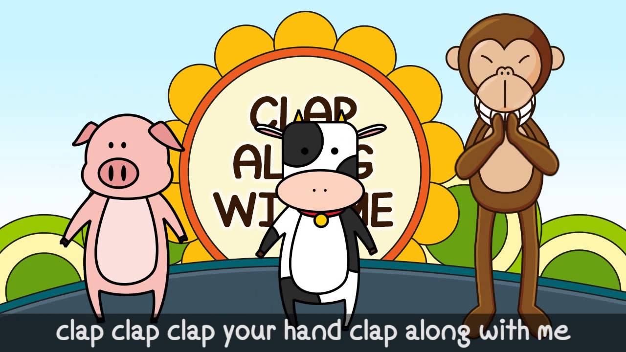 Clap Along with Me - Accompaniment version, Best English Nursery Rhyme ...