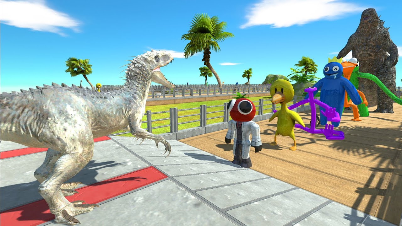 INDOMINUS REX OASIS DEATH RUN - Animal Revolt Battle Simulator - YouTube