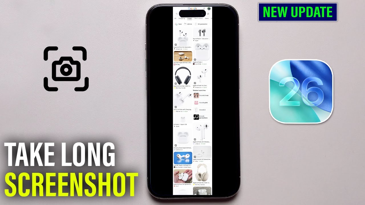 How to take Long Screenshot in iPhone - iOS 26 - YouTube