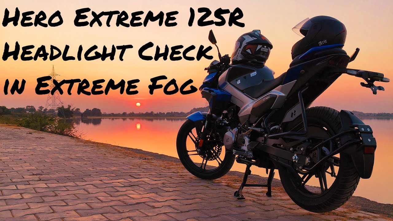 Extreme 125R: Foggy Ride Test! Extreme 125r led test. - YouTube