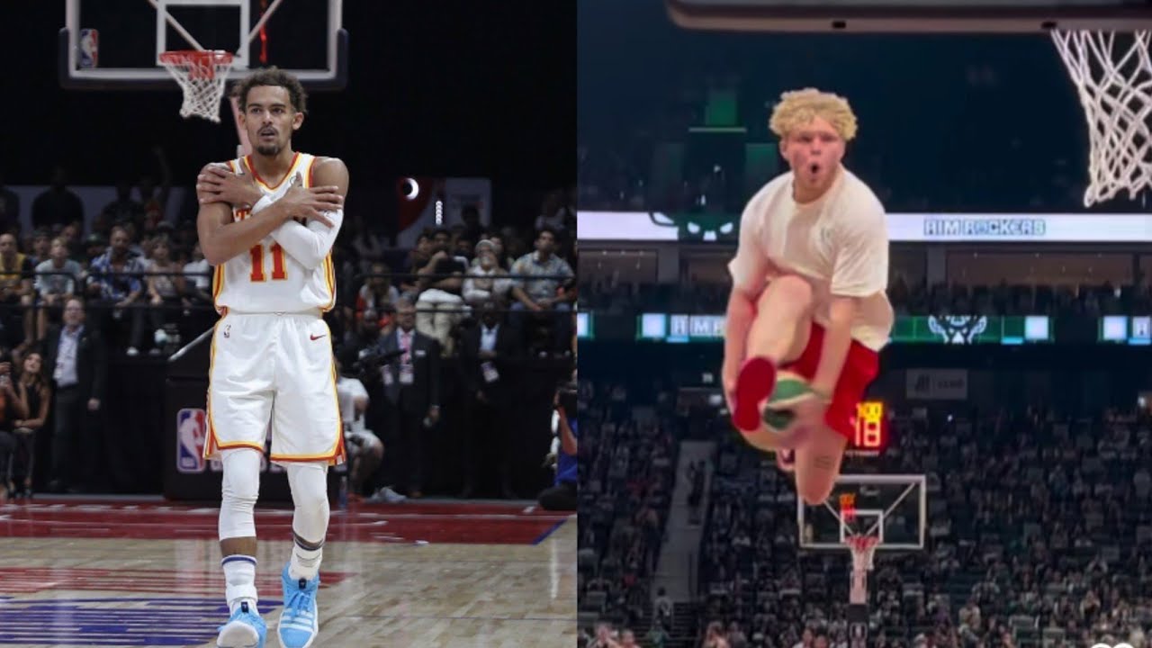 Trae Young GOES OFF in Abu Dhabi! Crazy Dunk Show w/ T Jass - YouTube