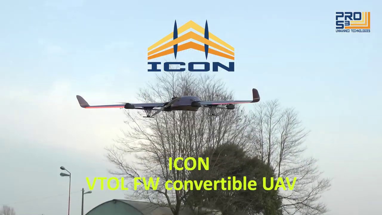 ICON FW VTOL Lift and Cruise Drone - YouTube
