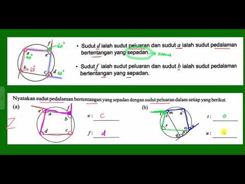 MATH TING 3 KSSM BAB 6 SUDUT DAN TANGEN BAGI BULATAN PART 2 - YouTube