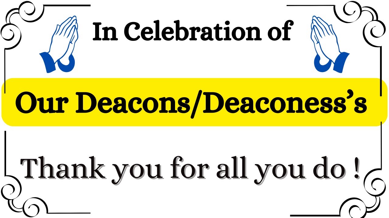 "God's Spiritual Power in Us" - {Deacon/Deaconess Day} Elder. Marcus ...