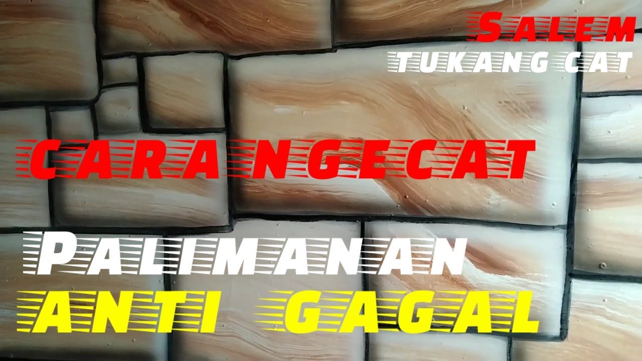 tutorial cara ngecat motif palimanan anti gagal - YouTube