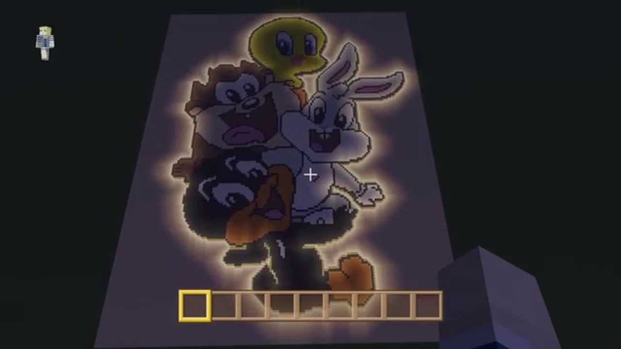 Minecraft Pixelart: Looney Tunes - YouTube
