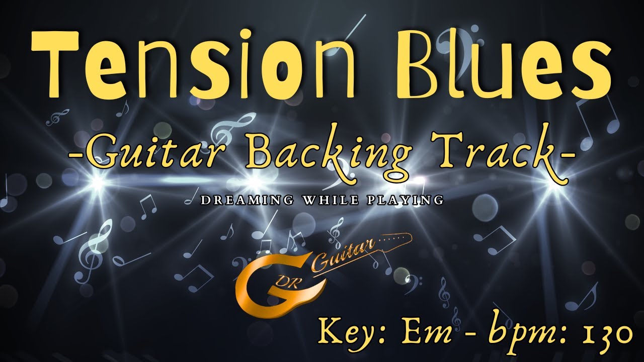 Tension Blues Guitar Backing Track in E minor | gdr 00004 | - YouTube