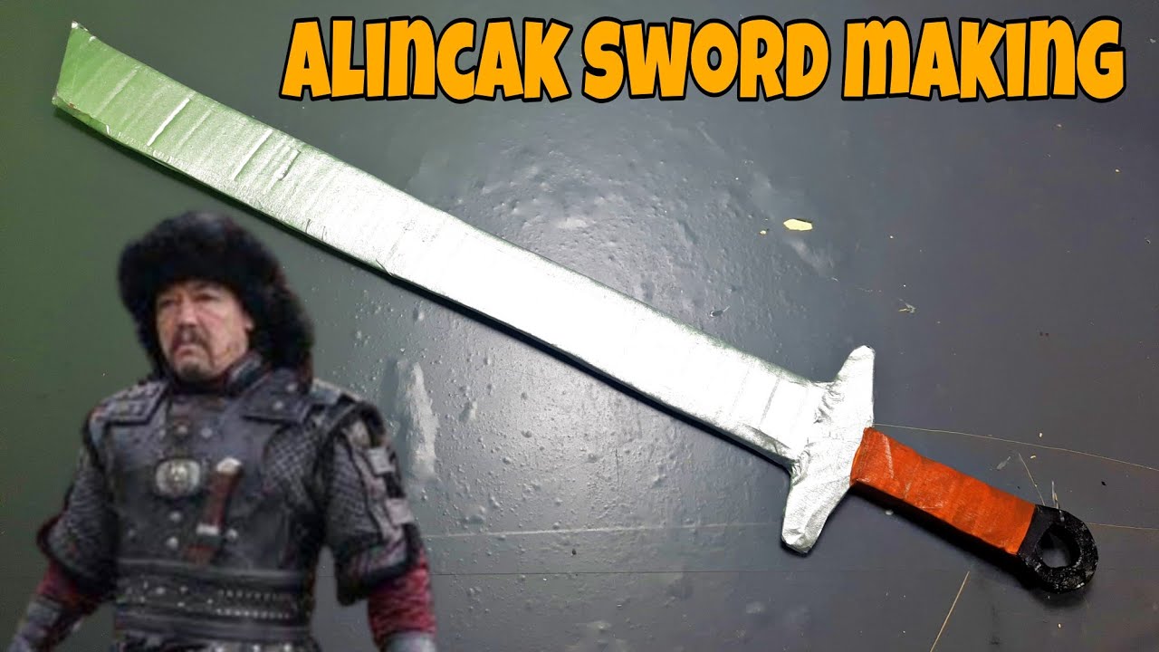 How to make Alincak sword with cardboard | Alincak in ertugrul gazi ...
