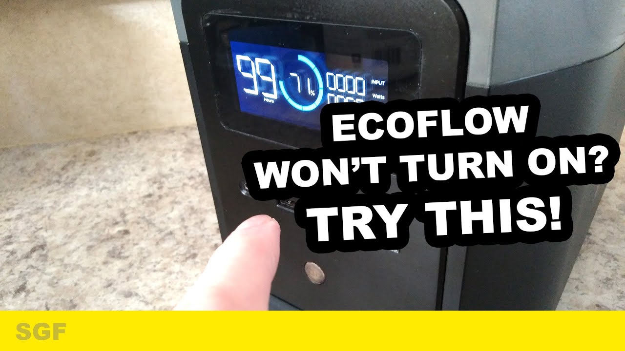 Try this if your EcoFlow won't turn on - YouTube