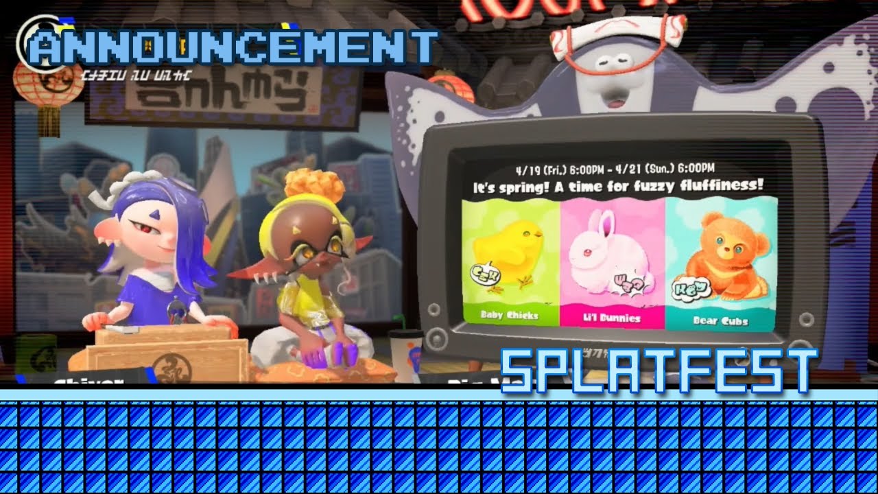 Splatoon 3 - Splatfest Announcement - Baby Chicks vs Li'l Bunnies vs ...